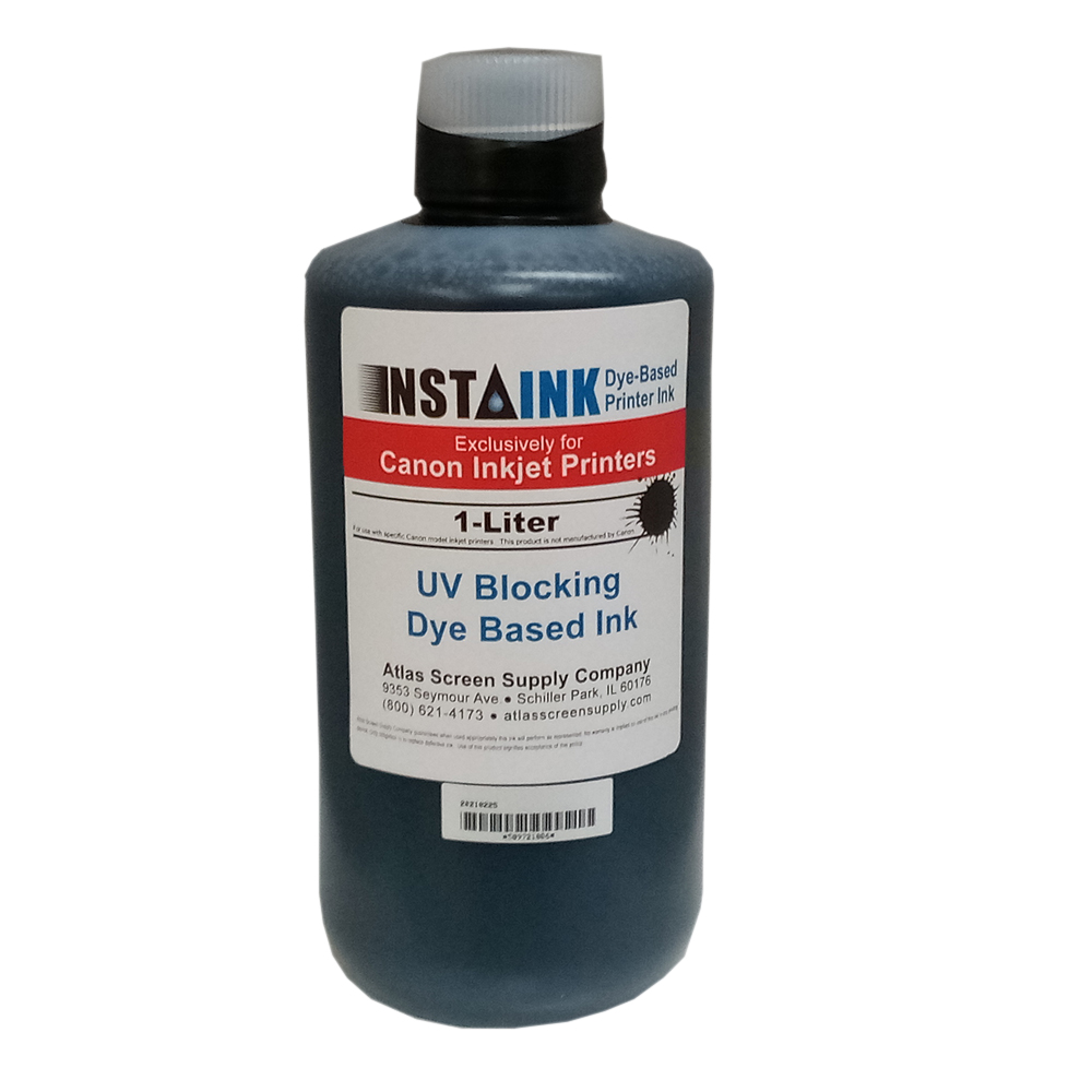 InstaInk™ 1 Liter Black Dye Film Ink for Canon Printers – UV Blocking Ink